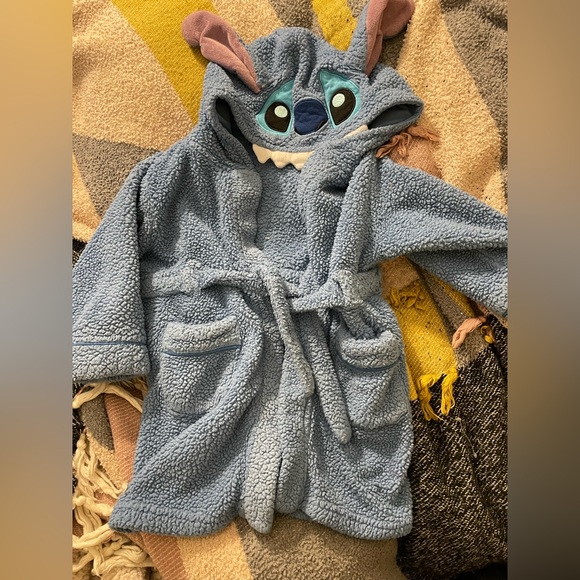 Disney | Pajamas | Disney Brand Stitch Plush Bathrobe | Poshmark